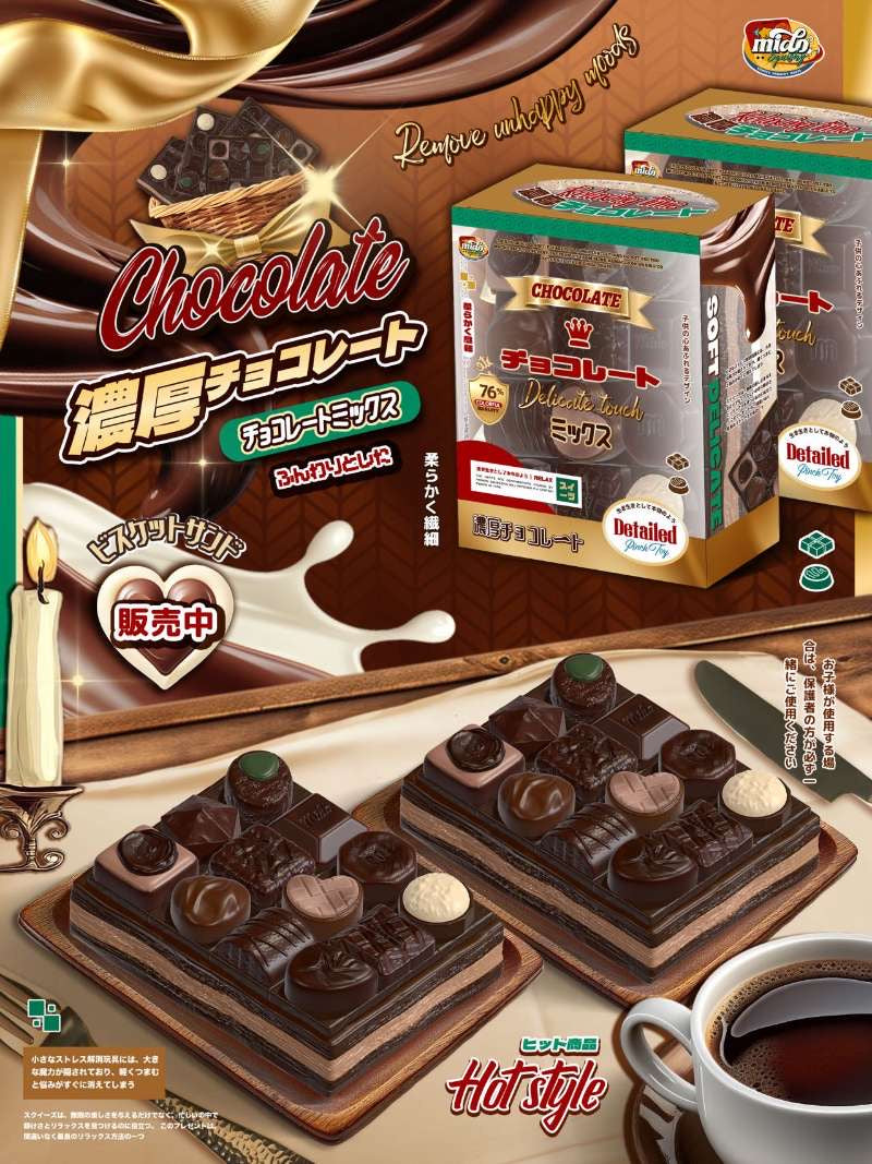 Mido Jumbo Chocolate Bar – Meowiie Squishy | SG Squishy Concept Store